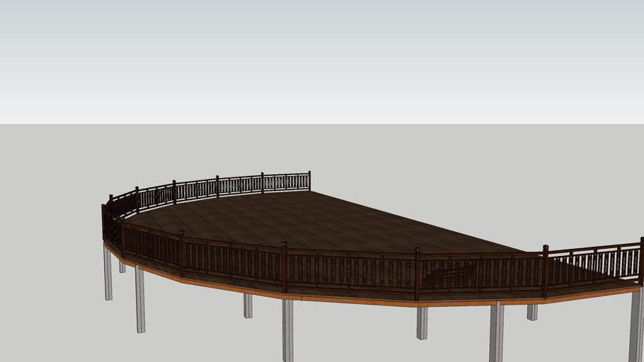 Wood terrace | 3D Warehouse