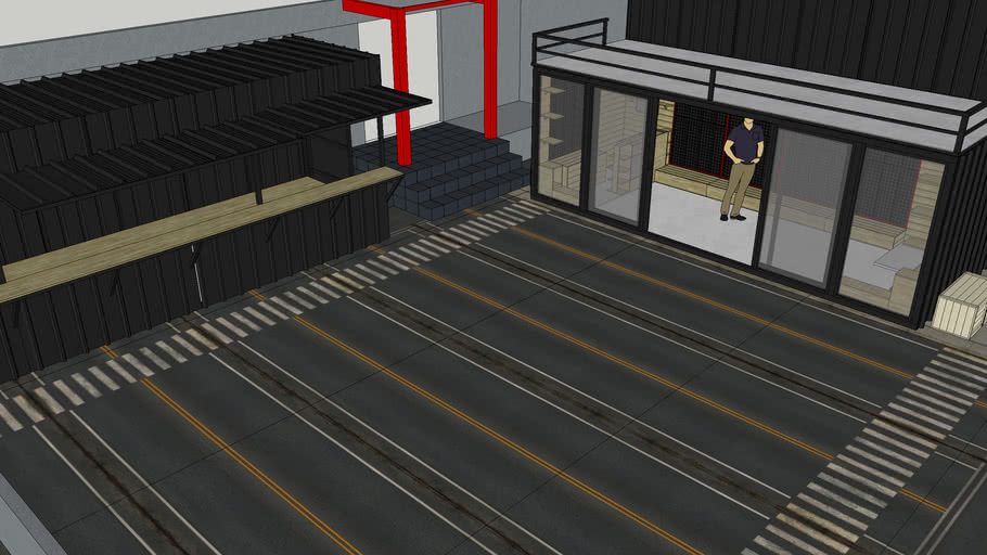 Spandeck Booth & Container | 3D Warehouse