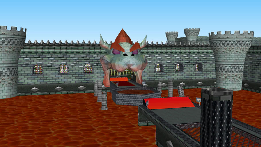 Bowser's Castle (N64) Remake MKWII Custom Track | 3D Warehouse