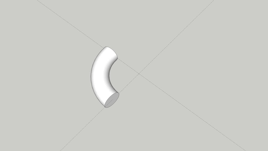 70mm pipe bend 90deg | 3D Warehouse