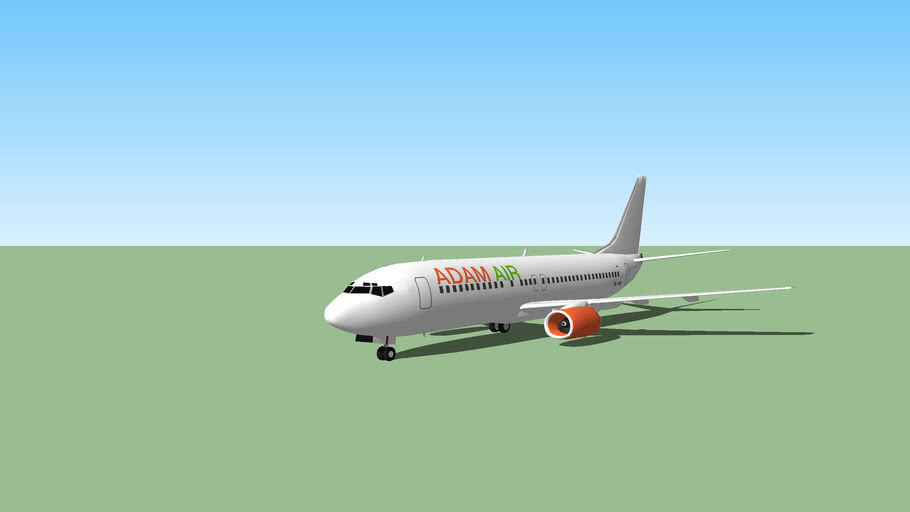 Adam Air Boeing 737-400 | 3D Warehouse