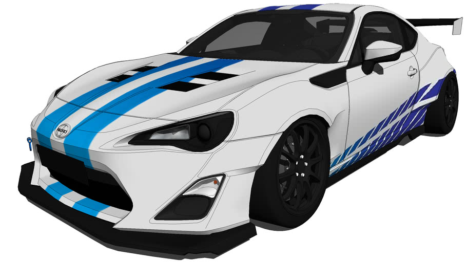 2013 Scion - FRS Rocket Bunny (Fast&Furious - Skyline R34 Stripe) | 3D ...