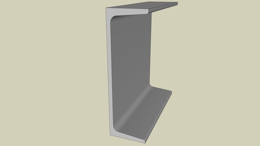 STEEL SECTION - CHANNEL 254 X 76 - PART 101 OF 180 | 3D Warehouse