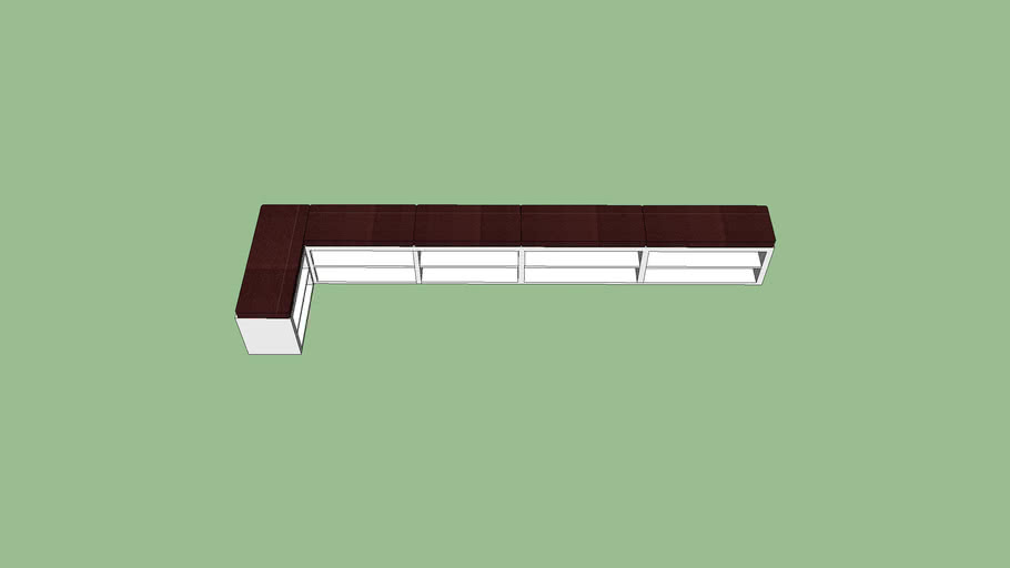 Bench corner L shape | 3D Warehouse