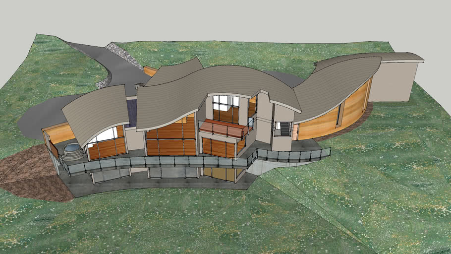 Curvy Concept House | 3D Warehouse