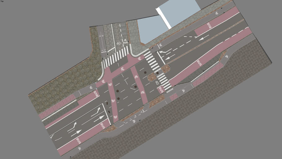 Street Intersection 01 | 3D Warehouse