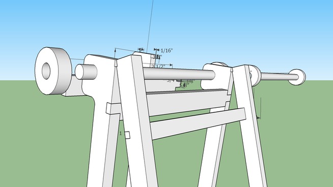 Small wood loom | 3D Warehouse