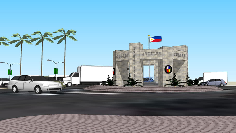 Angeles City Welcome Rotonda | 3D Warehouse
