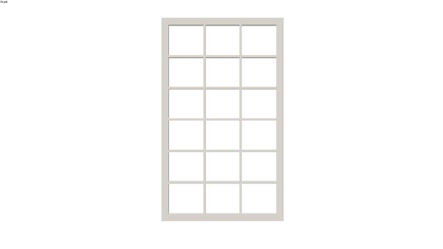 4'6' x 7'6' Grid Window | 3D Warehouse