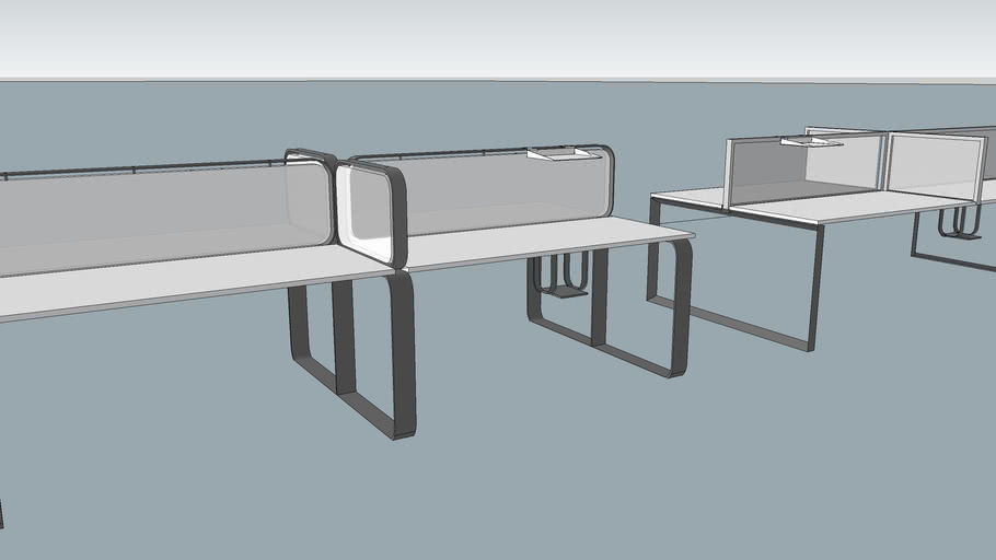 workstation table | 3D Warehouse