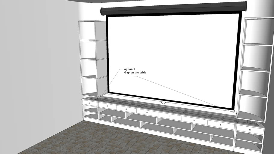 Project room with projector | 3D Warehouse