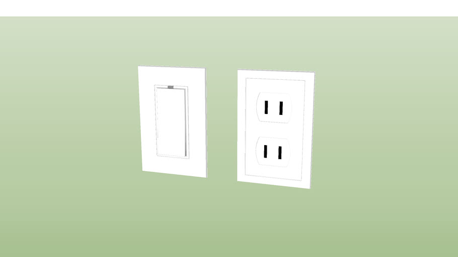Wall Switch and Plug Socket | 3D Warehouse