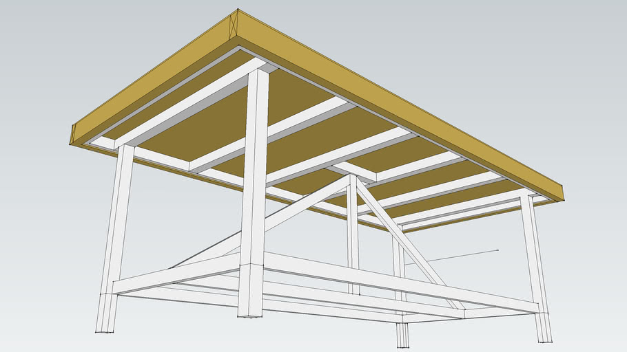 4x8 Shop Table | 3D Warehouse