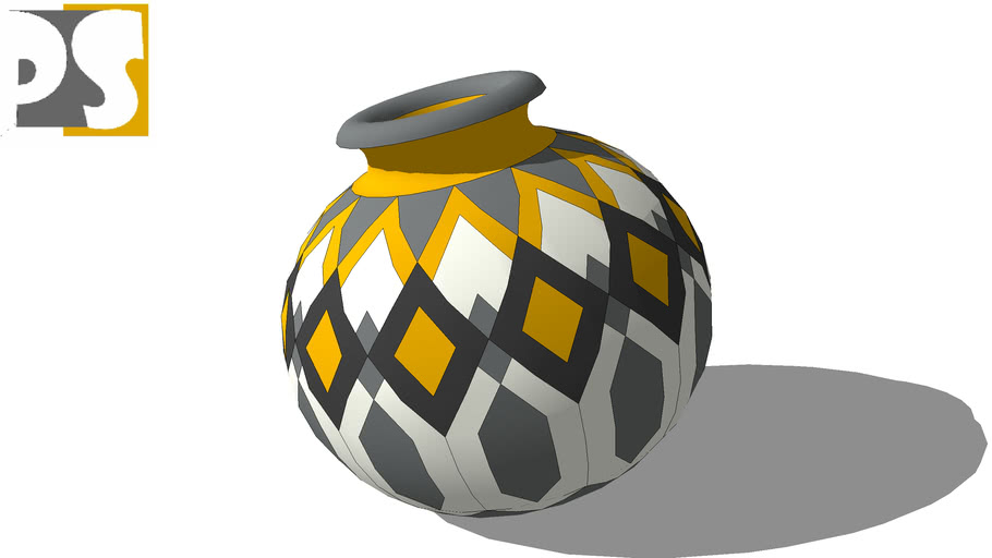 Decorative Clay Pot1 | 3D Warehouse