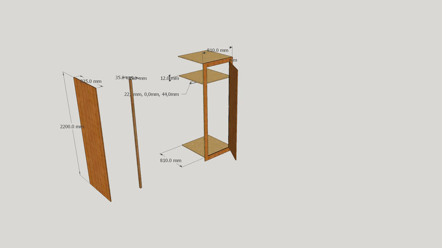 Build in cabinet, corner-closet | 3D Warehouse