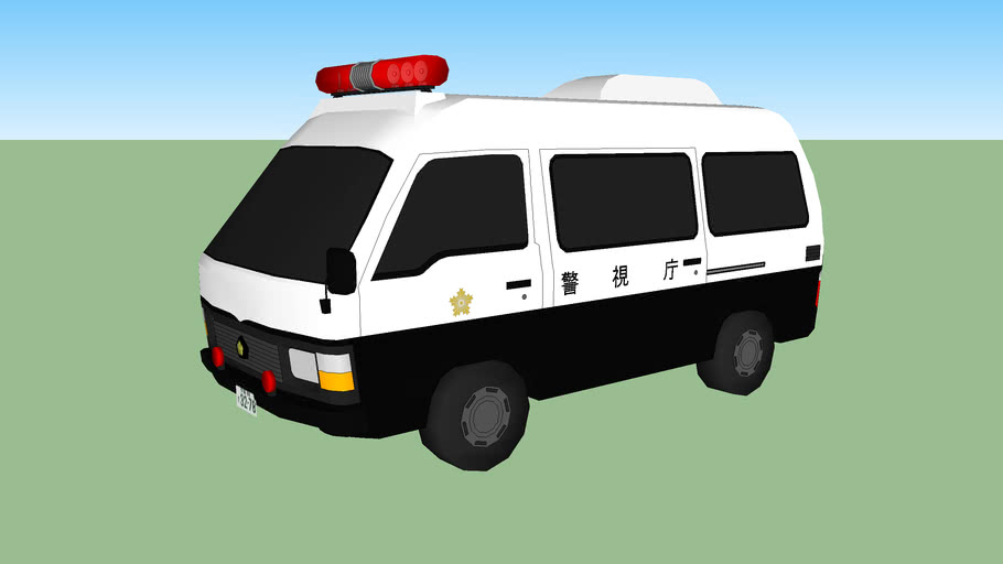 japan minivan police car | 3D Warehouse