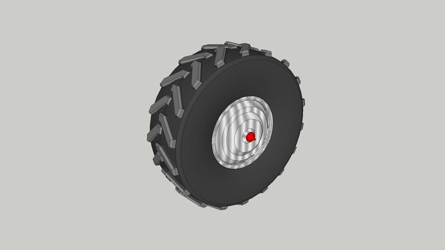 Tractor Tire Chrome Rim II | 3D Warehouse