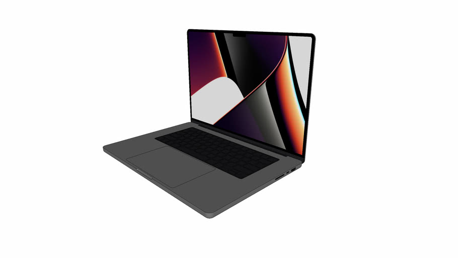 Apple MacBook Pro 16‑inch— Space Grey | 3D Warehouse