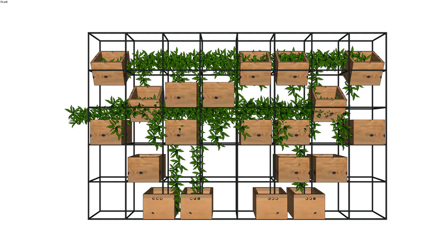 Grid planter | 3D Warehouse