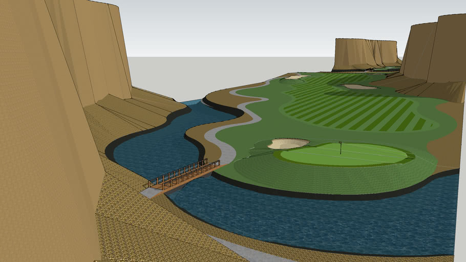 Golf Hole, par 5 | 3D Warehouse