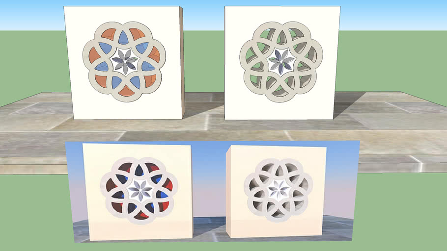 cobogó - decorative hollow brick | 3D Warehouse