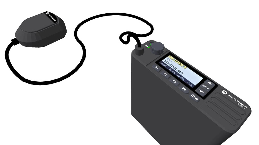 Motorola MOTOTRBO DM4600/DM4601 Mobile Two-Way Radio UHF/VHF | 3D Warehouse