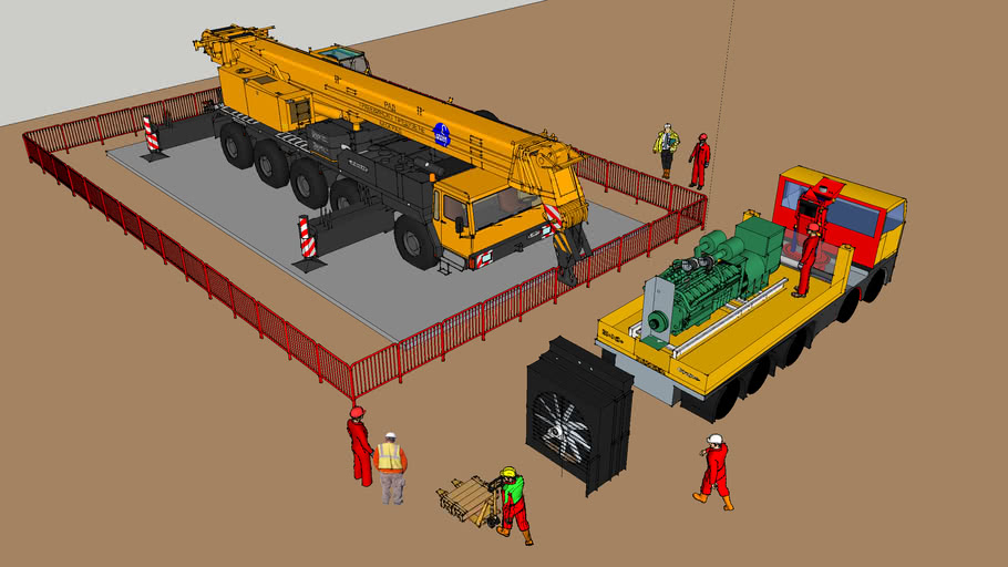 Genset Delivery | 3D Warehouse