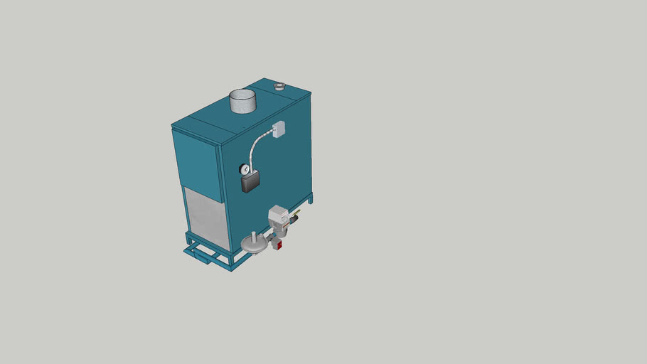 Rite 63S Atmospheric Steam Boiler | 3D Warehouse