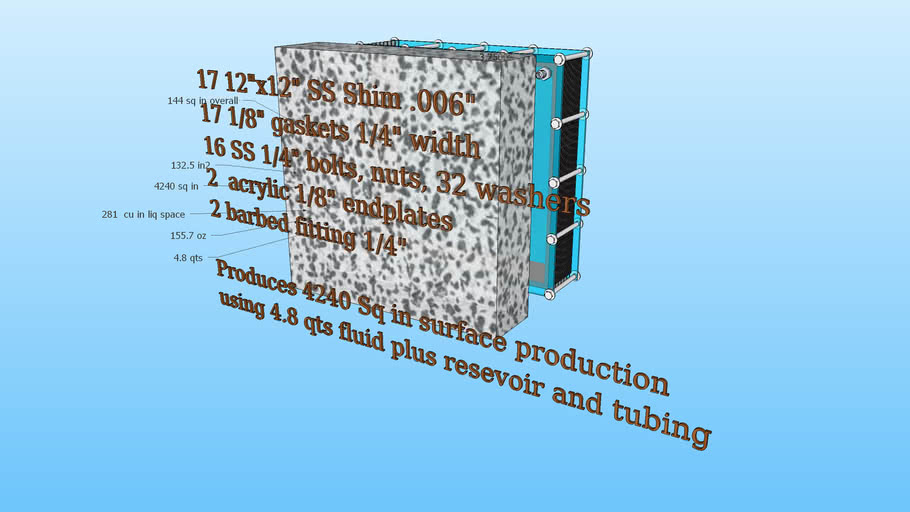 HHO Dry Cell Generator #04 | 3D Warehouse