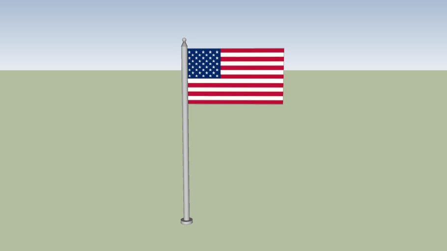 State Flag Pole | 3D Warehouse