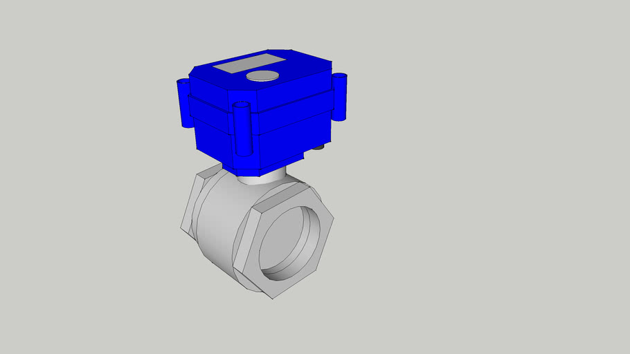 1/2' electric ball valve | 3D Warehouse