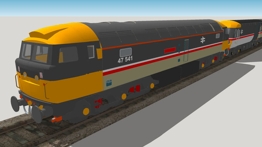Intercity Class 43 Intercity Executive With Buffers and Class 47 | 3D ...