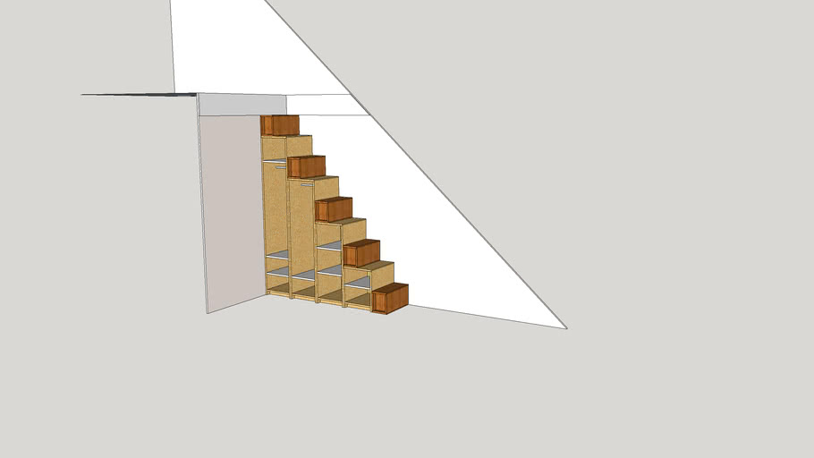 staicase closet | 3D Warehouse