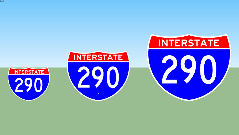 Interstate 290 Sign | 3D Warehouse
