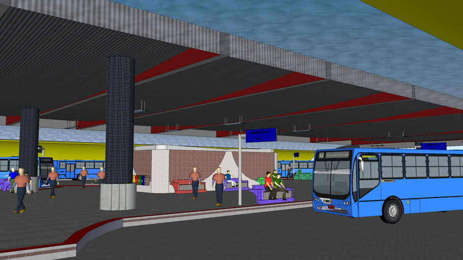 terminal de onibus | 3D Warehouse