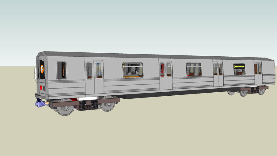 MTA New York City Subway R46 F Train. | 3D Warehouse