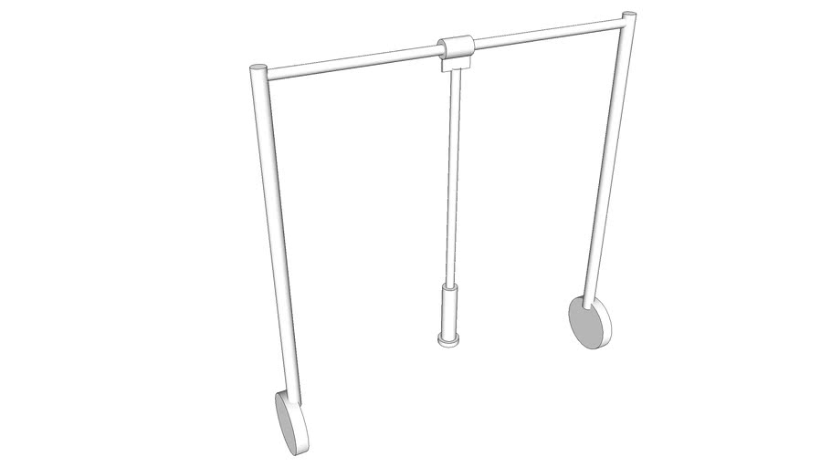 pull down closet rod | 3D Warehouse