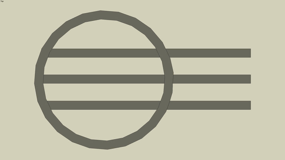 Electrical Receptacle 220V 2D Floorplan Symbol | 3D Warehouse