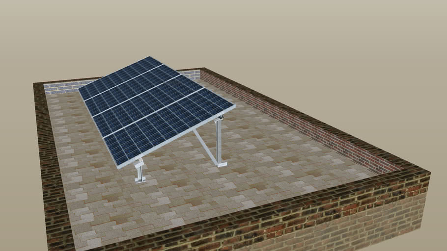 Sistema fotovoltaico 1 kW | 3D Warehouse