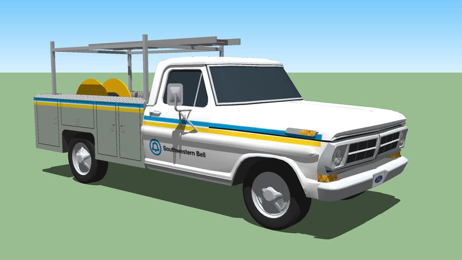 Bell System work truck (1972 Ford F-250 - Southwestern Bell) | 3D Warehouse