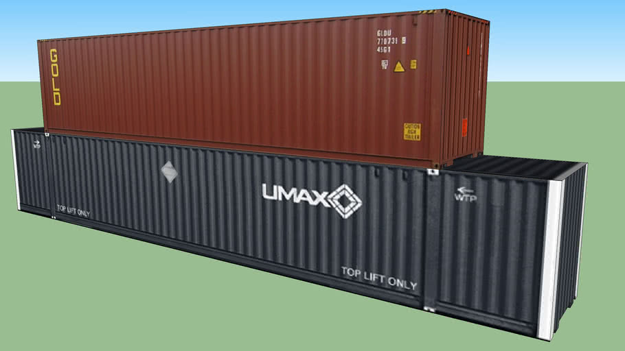 Container Double Stack | 3D Warehouse