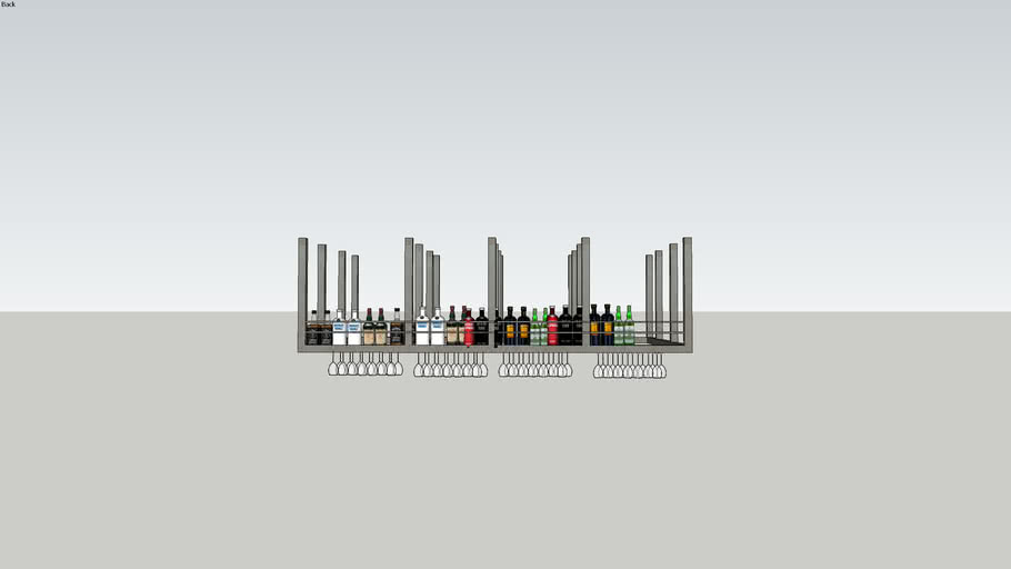 OVERHEAD BAR RACK | 3D Warehouse