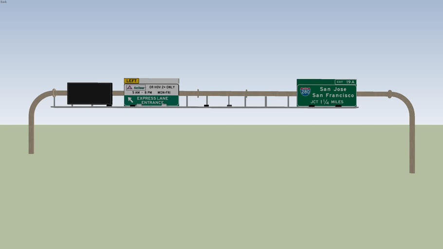 Sign Gantry | 3D Warehouse