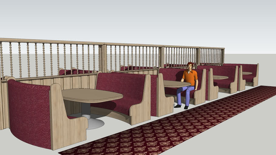 restaurant booth | 3D Warehouse