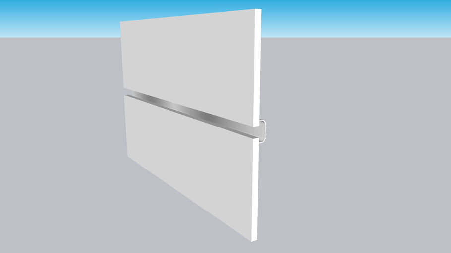 Handle-free profile 100cm | 3D Warehouse