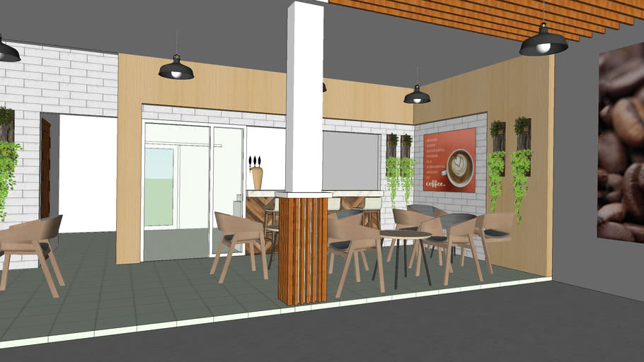 Coffee Caffe Shop Design | 3D Warehouse