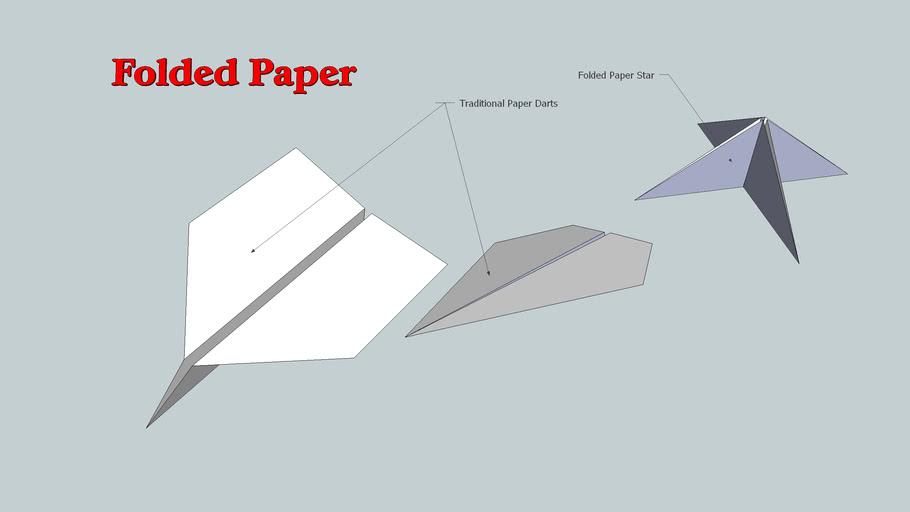 Examples of Paper Folding | 3D Warehouse