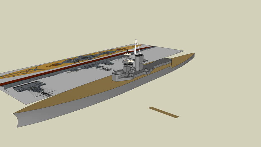 New HMS Courageous Battlecruiser | 3D Warehouse