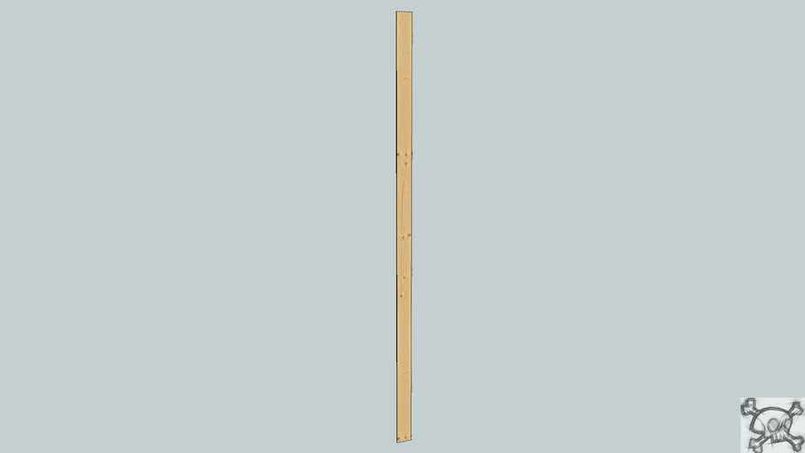 EverTrue 8'H Stain Grade Knotty Pine V-Groove Plank Paneling | 3D Warehouse