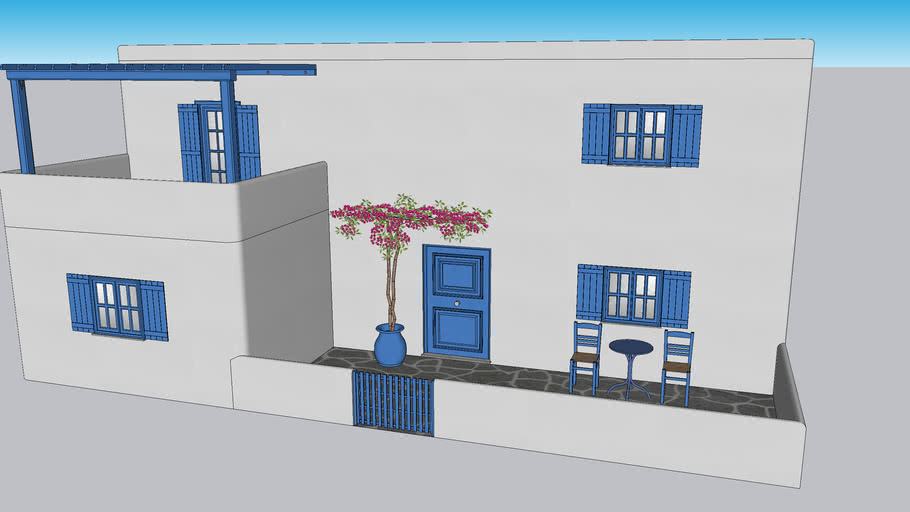 Traditional cycladic house in Greece | 3D Warehouse